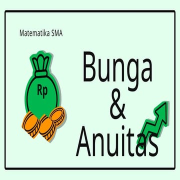 Bunga & Anuitas Presentasi Pendidikan Matematika Keuangan dalam Hijau ...