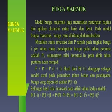 Bunga Majemuk (Matematika Keuangan) | PDF