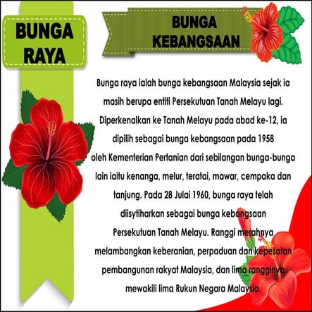 BUNGA RAYA, MAKSUD DAN KETERANGAN SEBAGAI PANDUAN | PPTX