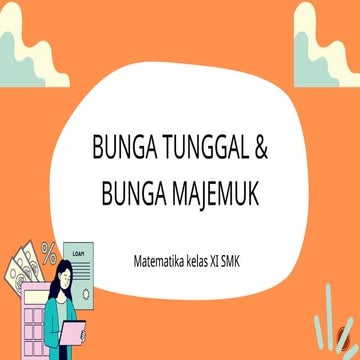 Bunga Tunggal Bunga Majemuk Presentasi Jingga Hijau Kuning dalam Gaya ...