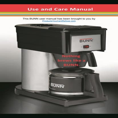 Bunn coffee maker_user_manual | PDF