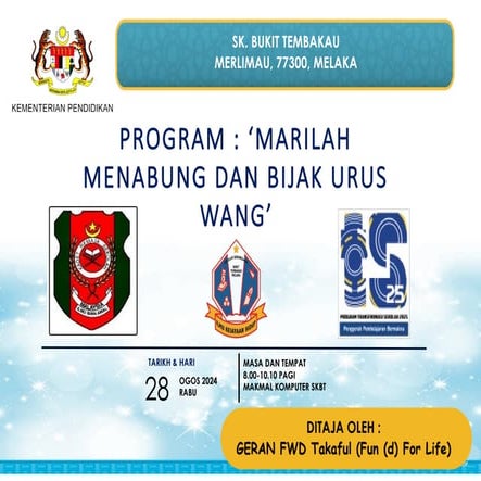bunting PROGRAM MARILAH MENABUNG DAN BIJAK URUS WANG | PPT