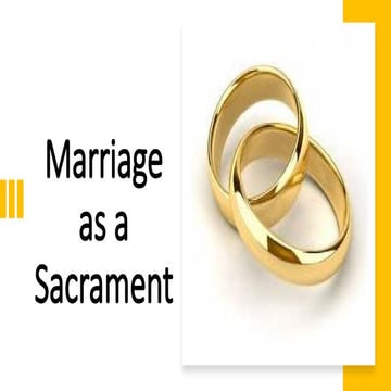 This presentation is about the Sacrament of Marriage | PPTX