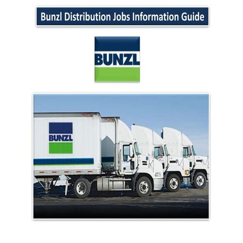 Bunzl Distribution Jobs | PPTX | Logistics | Business