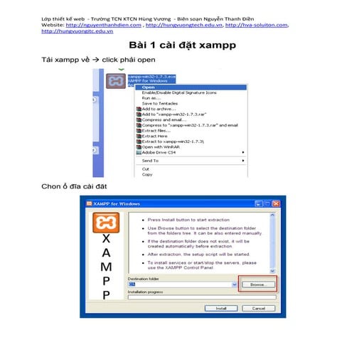 Buoi 1-bai-1-cai-dat-xampp | PDF
