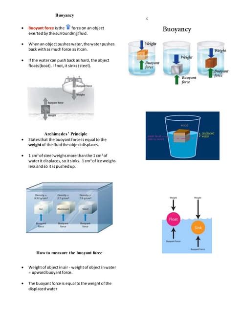Buoyancy & floatation | PPT