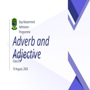 Bup Mastermind Admission Program adverb and Adjective.pptx