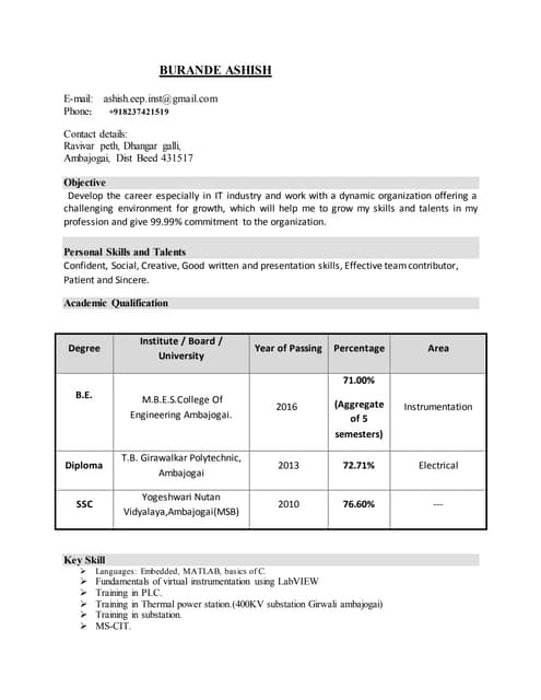 Resume | PDF