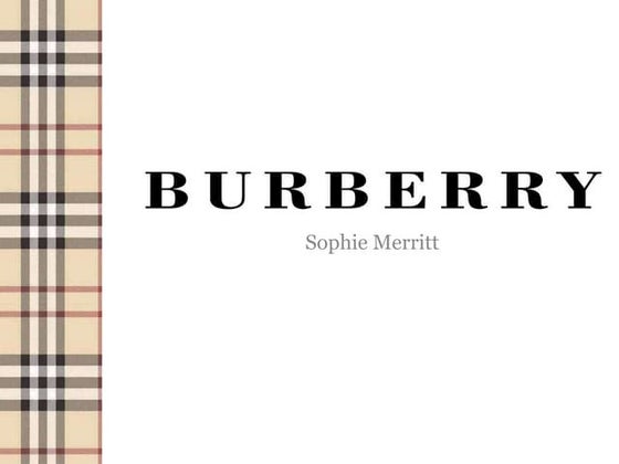 Burberry - Brand identity and artification analysis | PPTX