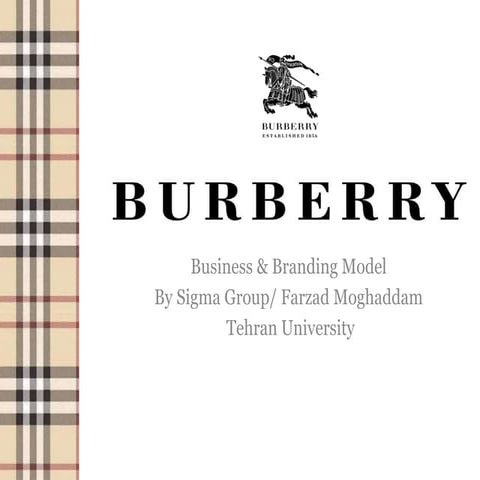 Burberry business&branding model | PPTX