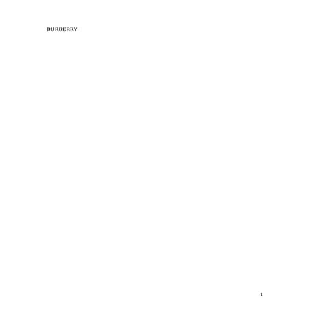 Burberry | DOCX