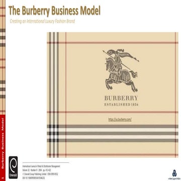 Burberry Business Model | PPSX