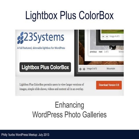The Lightbox Plus ColorBox Plugin | PPT