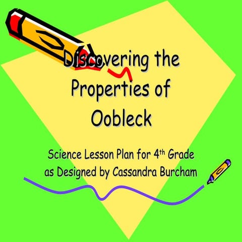 Oobleck Experiment | PDF