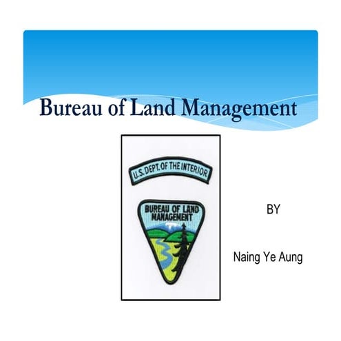 Bureau of land management | PDF