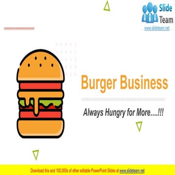 Burger Business PowerPoint Presentation Slides | PDF