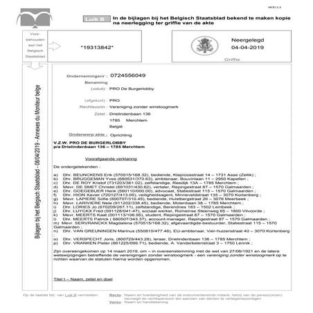 Oprichtingsakte OHLALALA | PDF