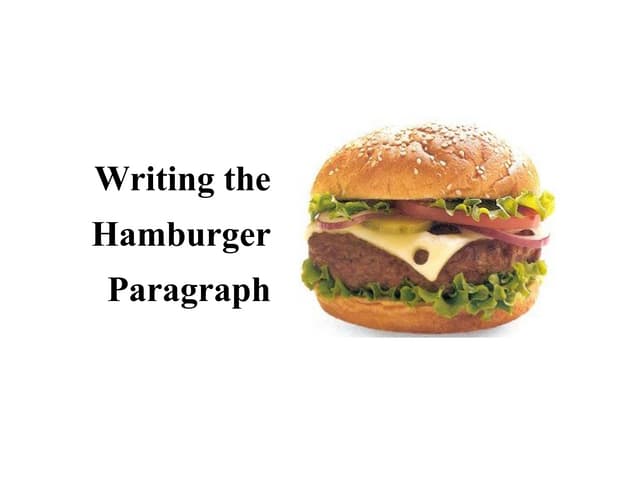 Hamburger paragraph | PPT