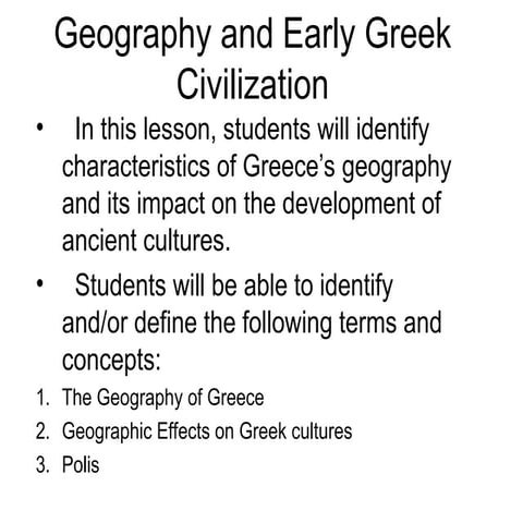 Greece Geography | PPT
