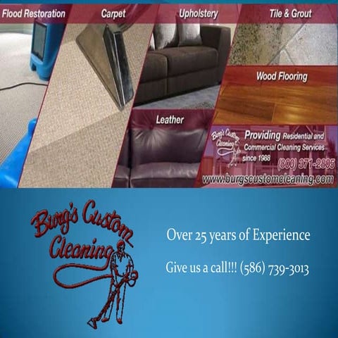 Burg's custom cleaning Services | PPTX