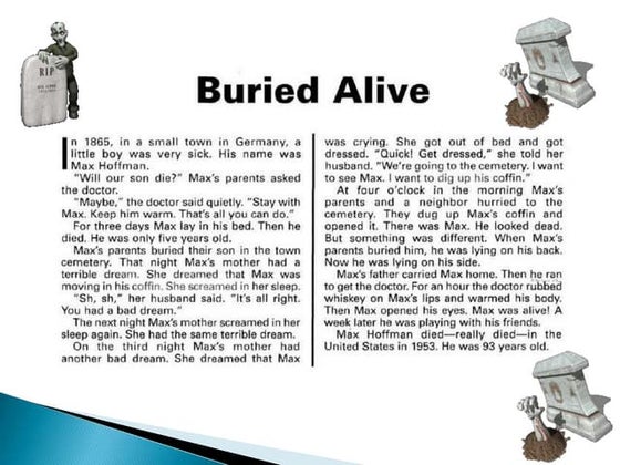 Buried alive exercises | PPT