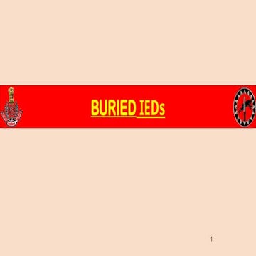 BURIED IED.ppt important matter related poinr | PPT