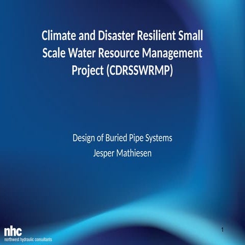 Buried pipe systems for Command Area Development.pptx