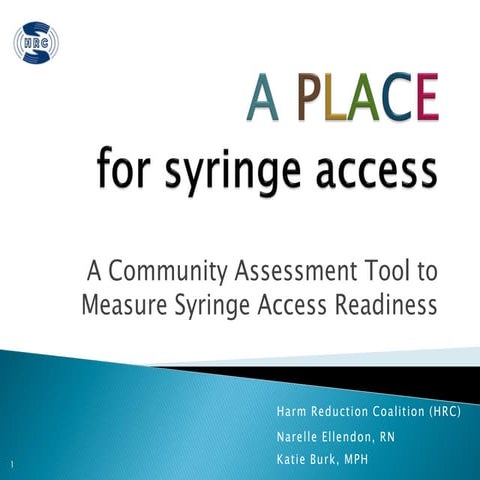 A Community Assessment Tool to Measure Syringe Access Readiness | PDF