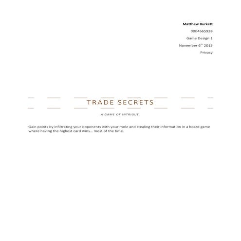 TRADE SECRETS | PDF