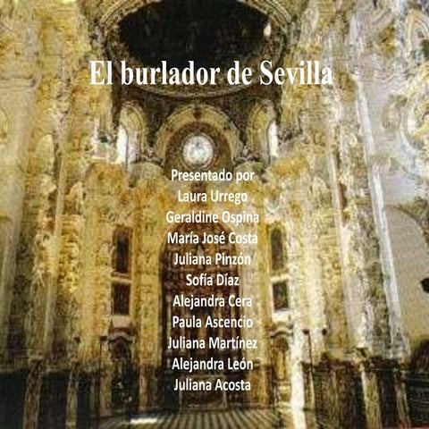 Presentacion el burlador de sevilla | PPTX