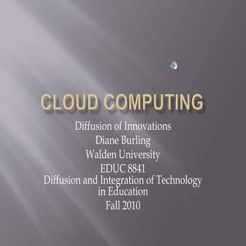 Cloud Computing for Elearning | PPT