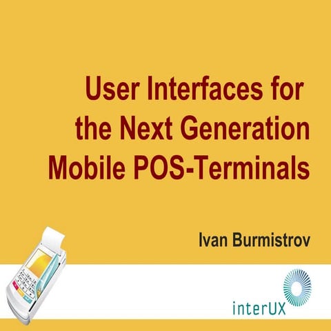 User interfaces for the next generation mobile POS-terminals | PDF ...