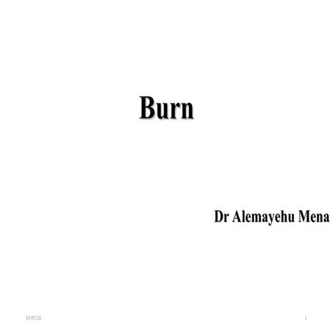 Comprehensive Overview of Burn Injuries: Classification, Management ...