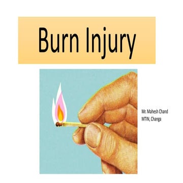 Burn first aid ppt | PPTX