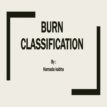 Burn classification | PPT