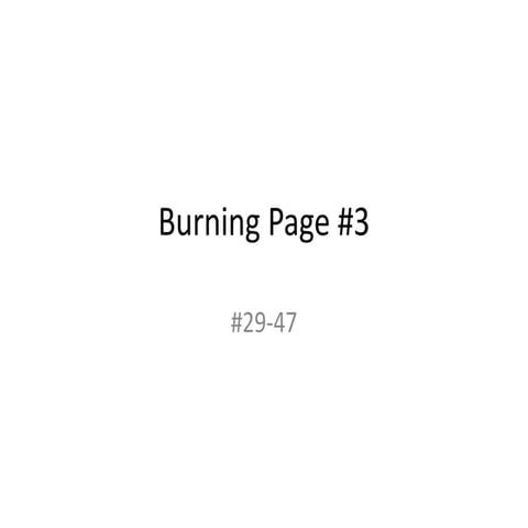Burning page 3 | PPTX