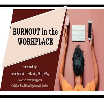 Defining and Addressing Burnout in the Workplace | PPT
