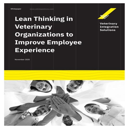 Lean Thinking in Veterinary Organizations to Improve Employee ...
