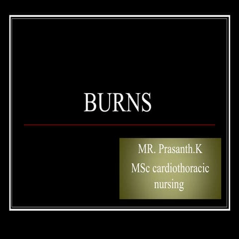 Burns | PPT | Injuries | Diseases and Conditions
