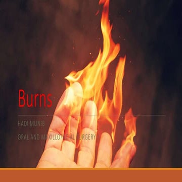 Burn Injuries | PPTX