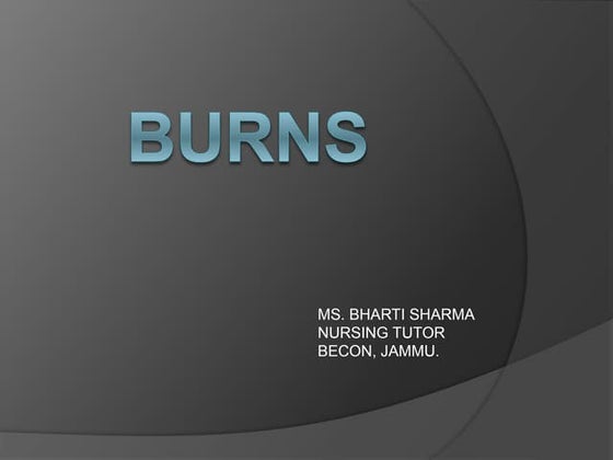 Fluid calculation for burn | PPT | First Aid | Injuries