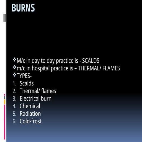 BURNS.pptx in fmt very good topics and by rashmi sharma | PPTX
