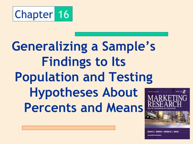 Chapter 8 – Hypothesis Testing Chapter 8 – Hypothesis Testing
