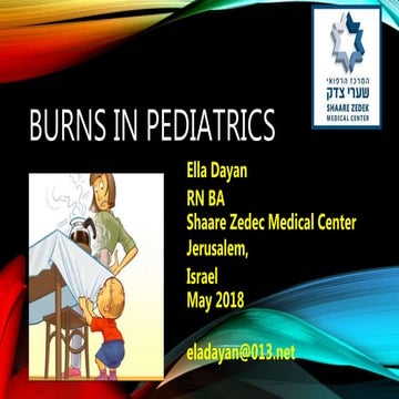 Burns in pediatrics presentation | PPTX | First Aid | Injuries