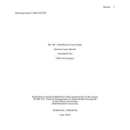 4 Critical Care Case Study | DOCX