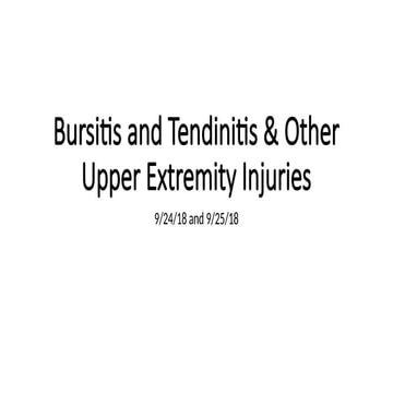 Bursitis Tendinitis Upper Extremity.pptx