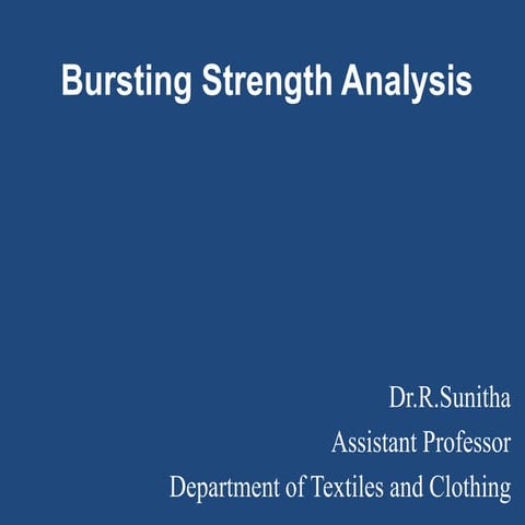 Bursting strength test | PPTX