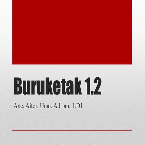 Buruketak 1.2 | PPTX