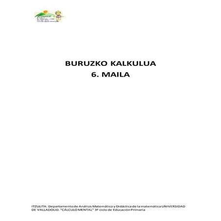 Buruko kalkulua eurena | DOCX