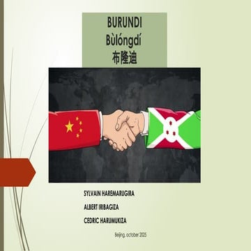 Burundi and China- win win cooperation.pptx